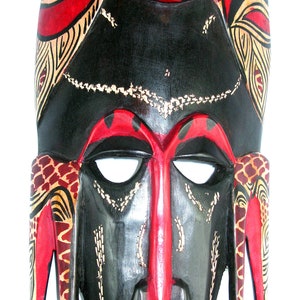 African Mask Traditional Maasai Mask Wooden Devil Mask 9 in / | Etsy