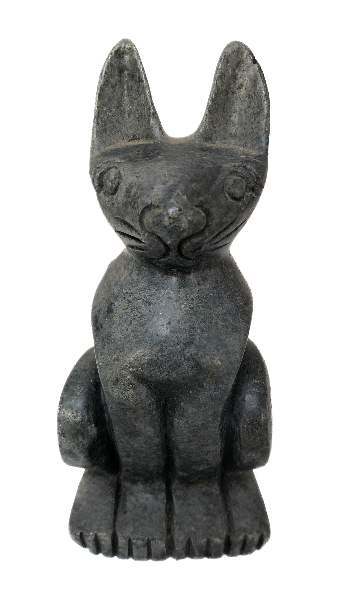 Stone Cat Shona Sculpture Egyptian Style 14cm in Serpentine Stone - Etsy