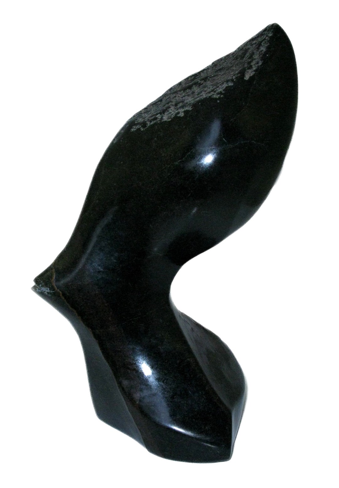 African Abstract Face Shona Stone Sculpture Signed by Zimbabwe Artist ...