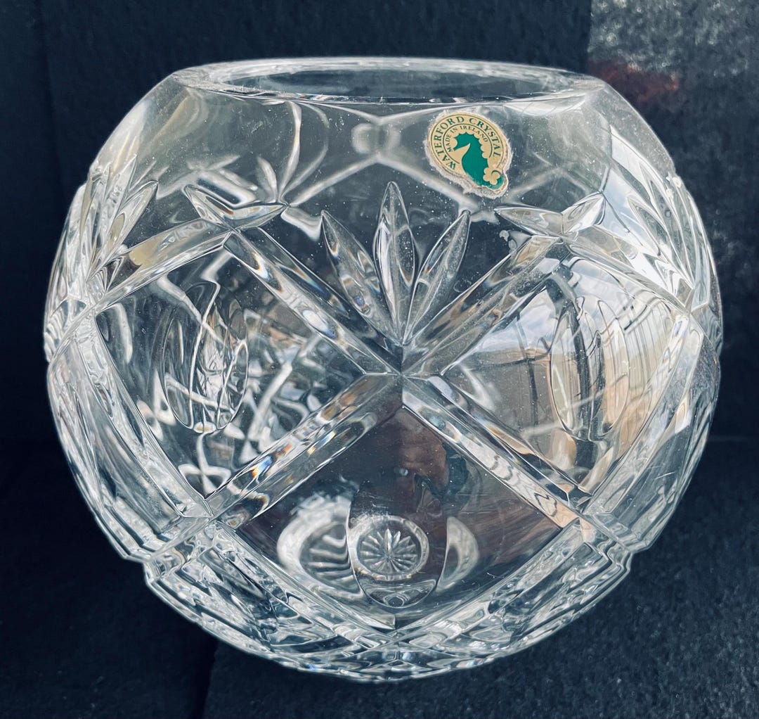 Waterford Crystal ROSSAN Rose Footed Bowl Vase 7 3/8 8 IRELAND - Etsy