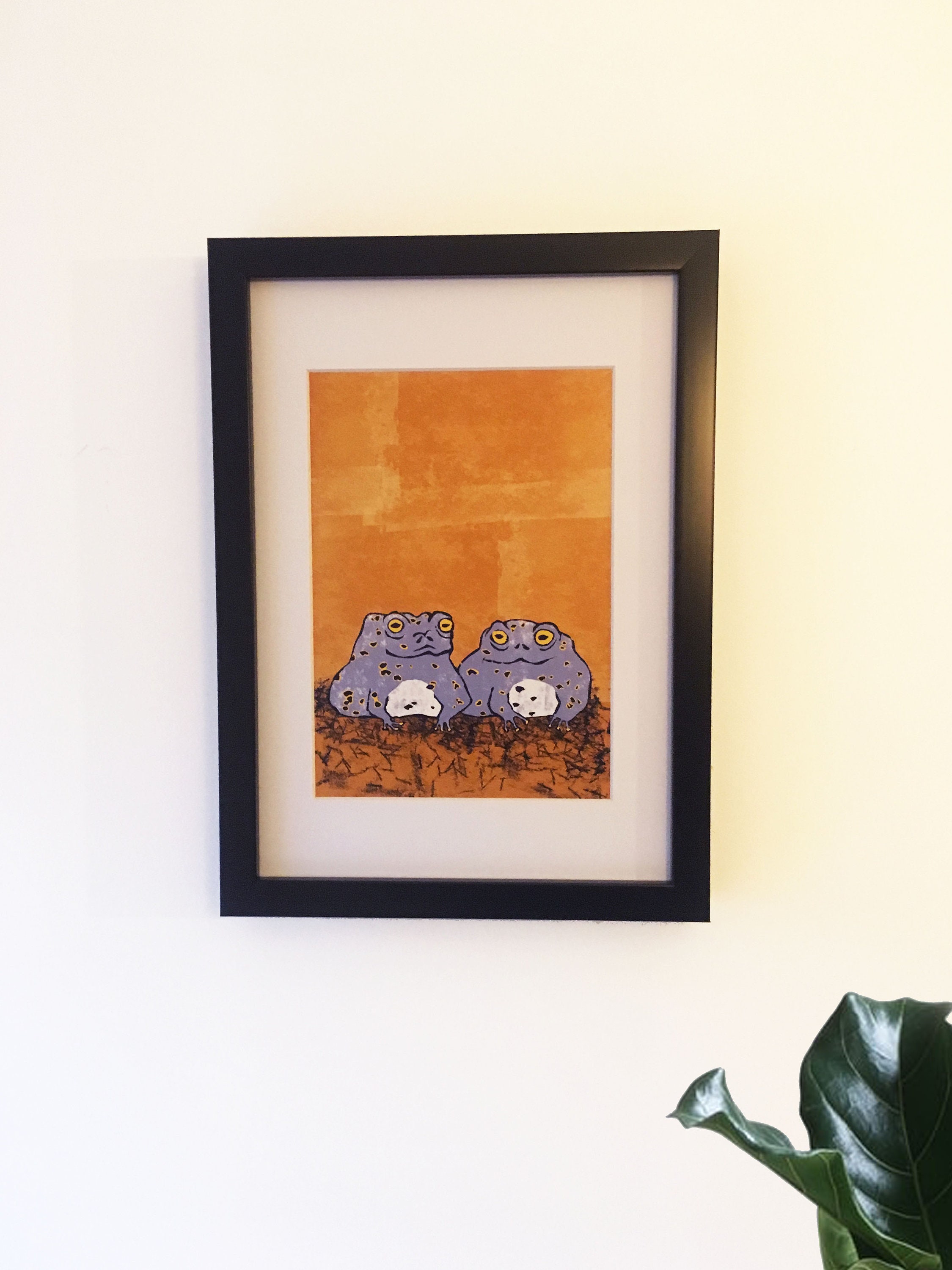 Two Fat Toads Art Print - Etsy