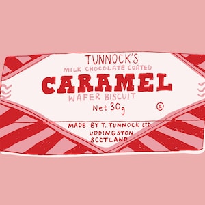 Tunnock's Wafer Biscuit Art Print - Etsy UK