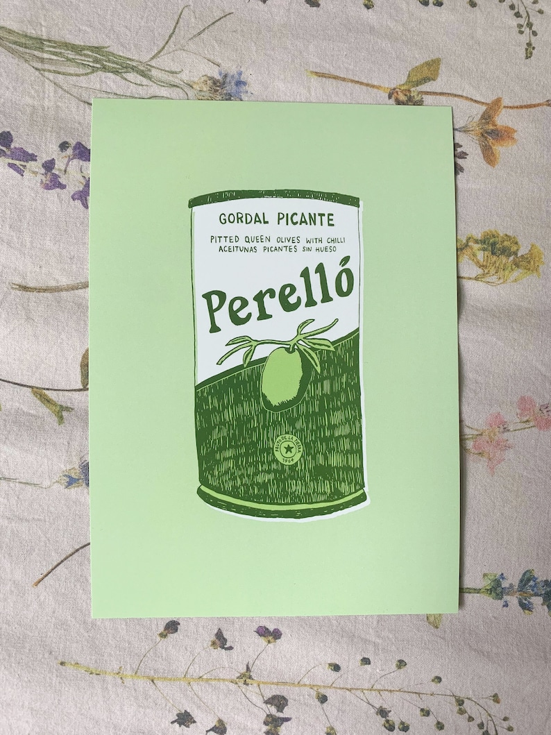 Perello Olive Tin Art Print - Etsy
