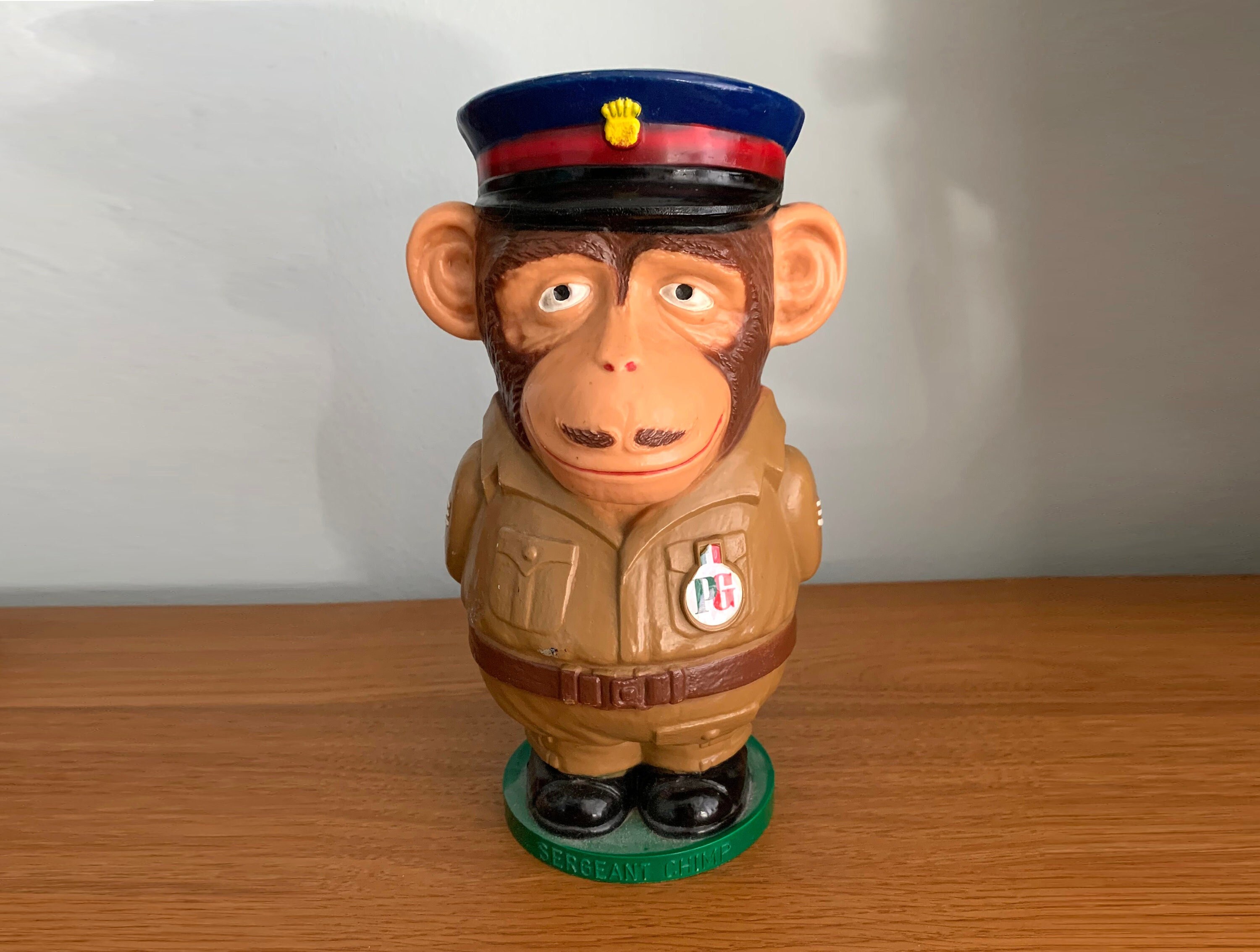 Vintage 1973 PG Tips Tea Sergeant Chimp Monkey Piggy Bank - Etsy
