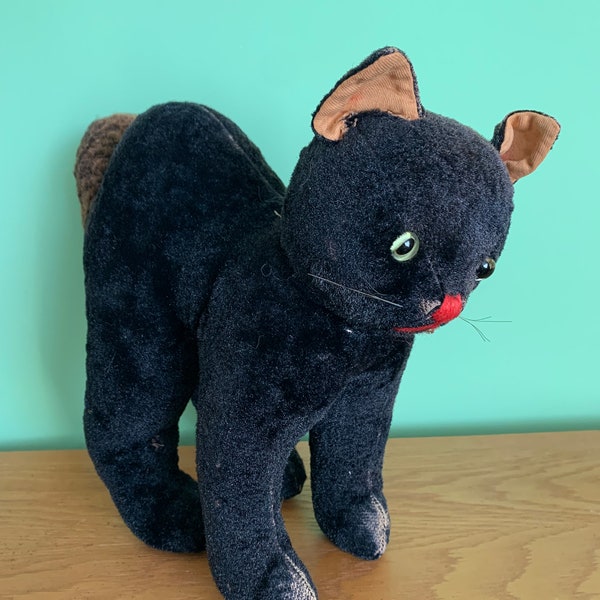 Antique Stuffed Cat - Etsy