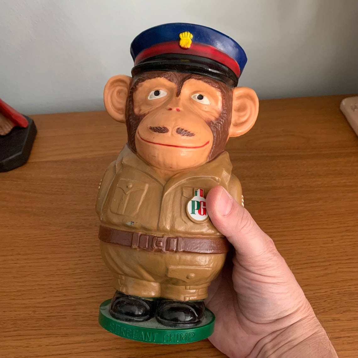 Vintage 1973 PG Tips Tea Sergeant Chimp Monkey Piggy Bank - Etsy