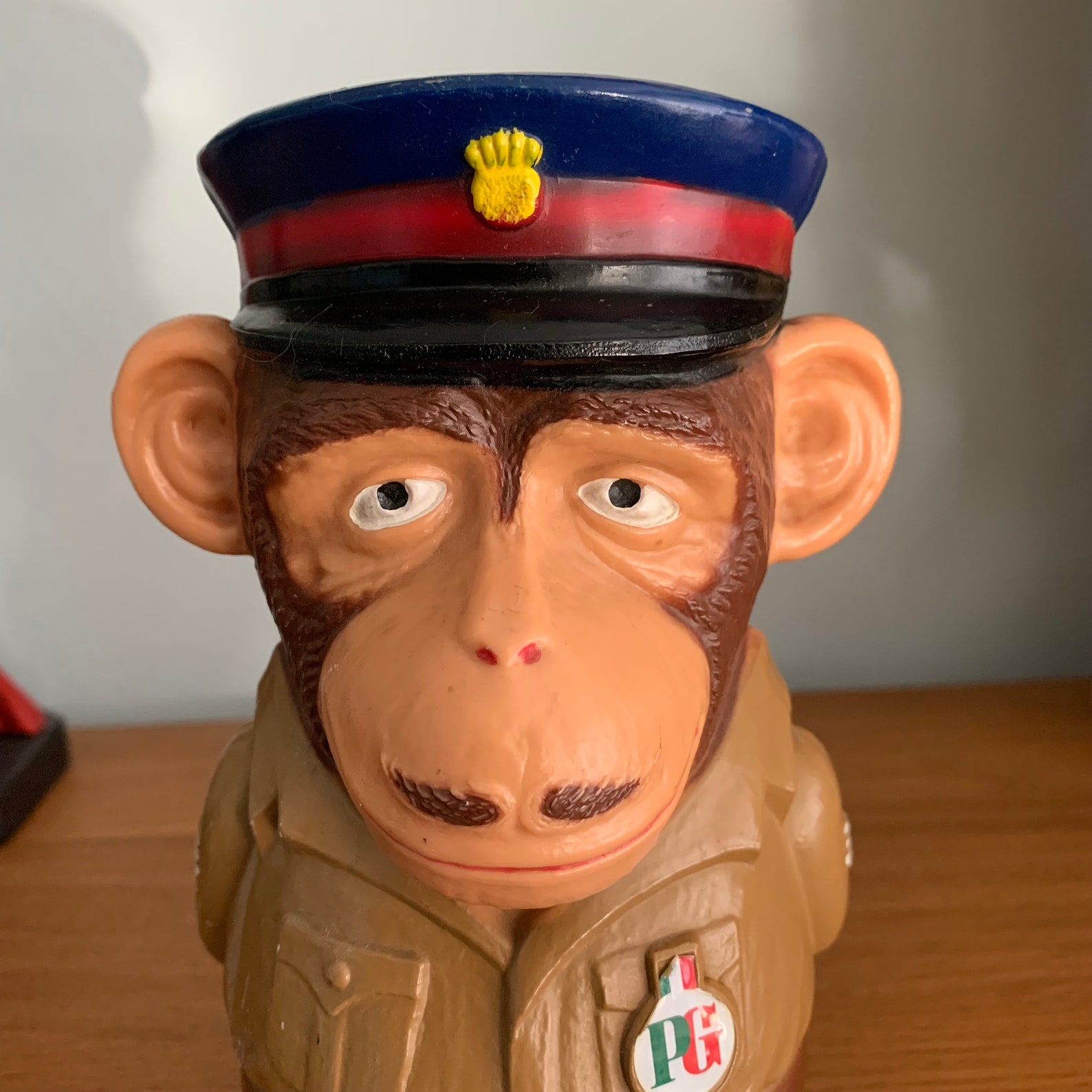 Vintage 1973 PG Tips Tea Sergeant Chimp Monkey Piggy Bank - Etsy