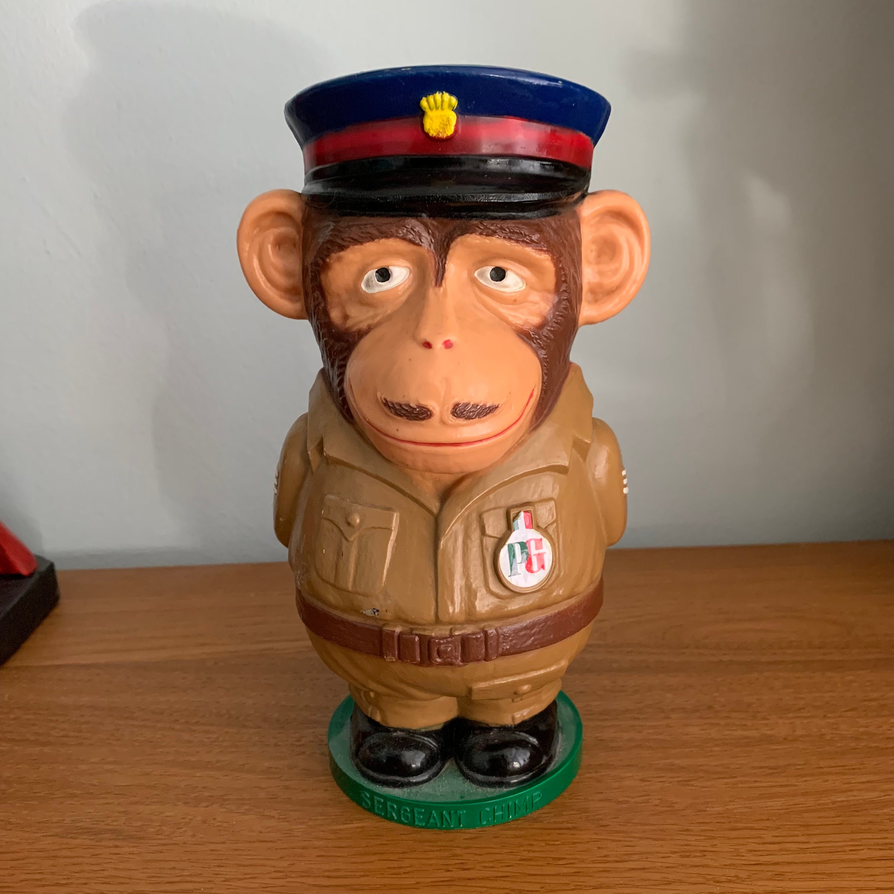 Vintage 1973 PG Tips Tea Sergeant Chimp Monkey Piggy Bank - Etsy