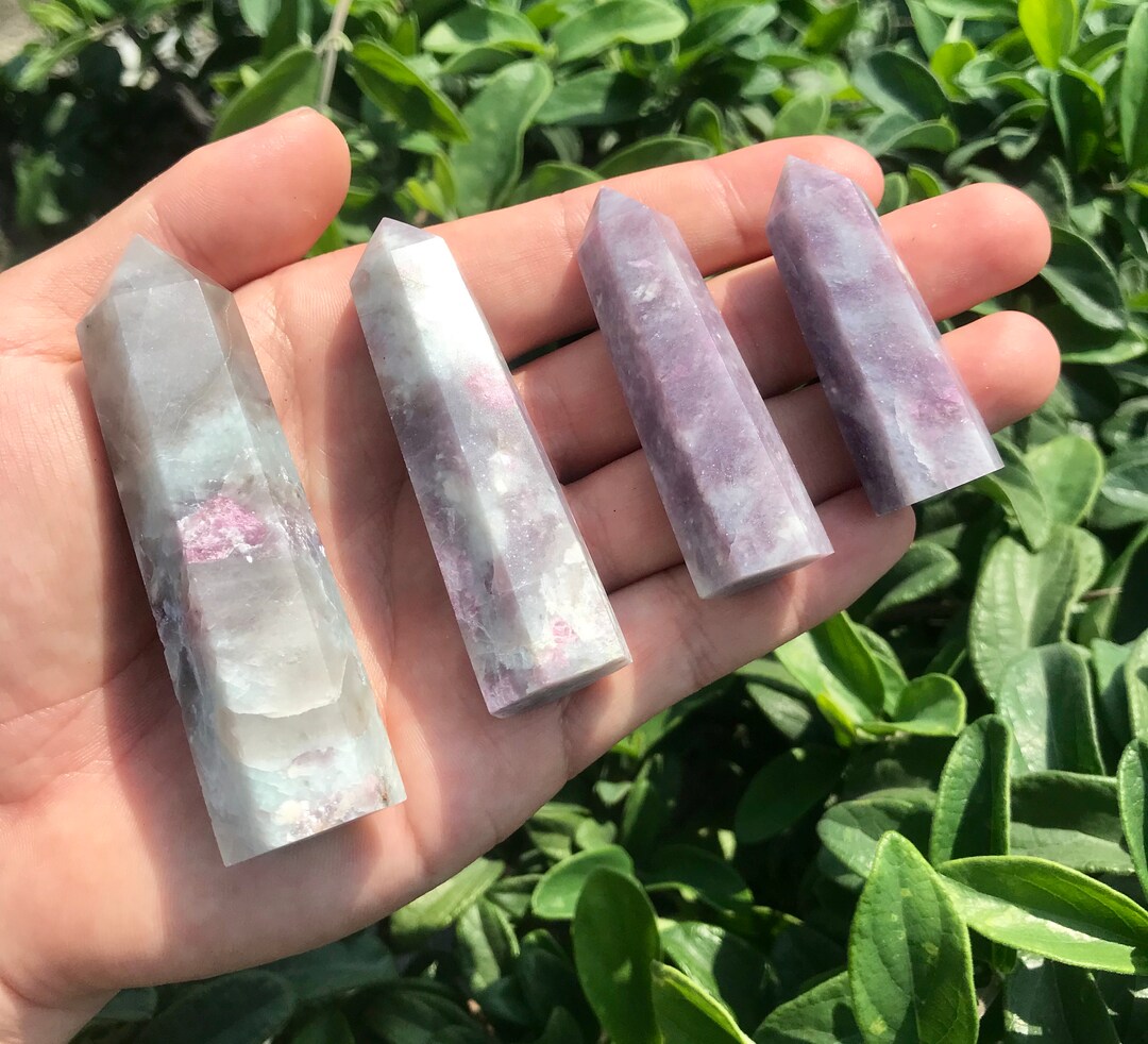 Pink Tourmaline Towers Madagascar Plum Tourmaline - Etsy