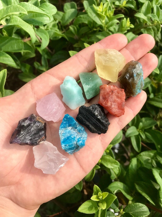 Create Your Own Crystal Set 10pcs Beginners Raw Crystal Kit | Etsy
