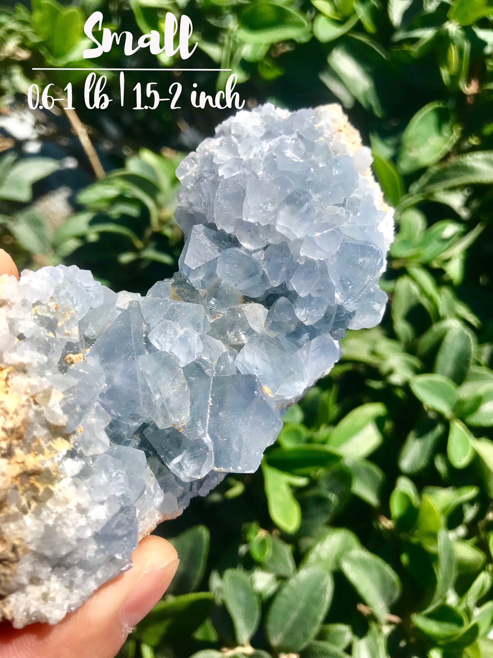 Raw Celestite Cluster - Madagascar Ocean Blue Celestite Geode - Healing ...