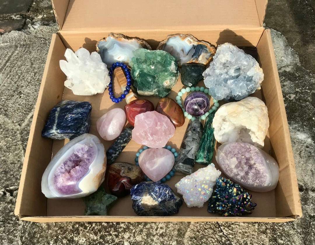 Mystery Crystal Box - Surprise Specimens Crystal Box, Tiktok Crystal ...