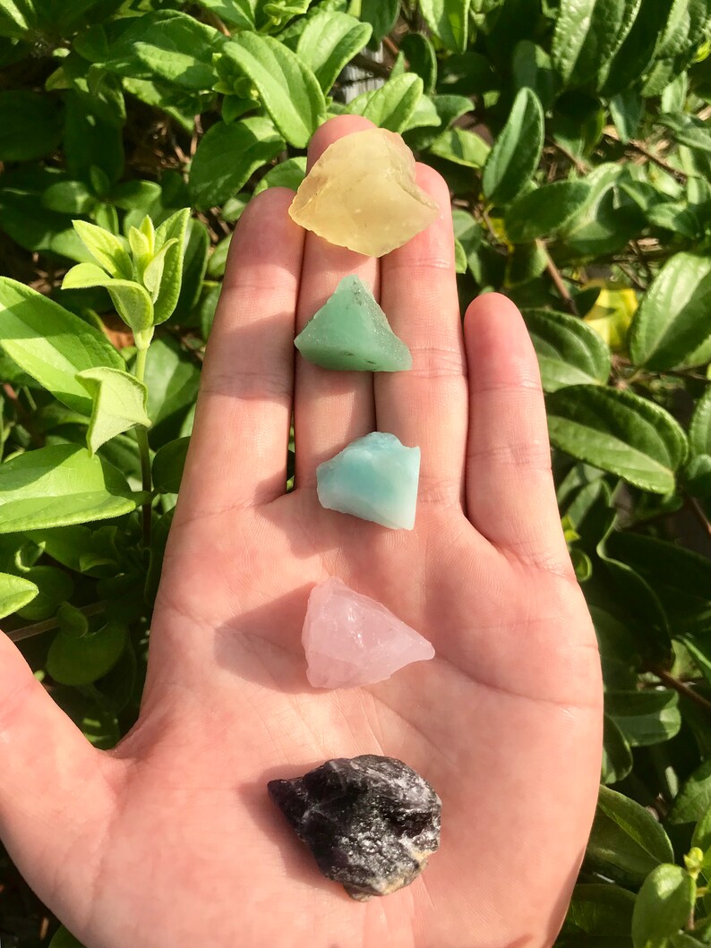Create Your Own Crystal Set 10pcs Beginners Raw Crystal Kit | Etsy