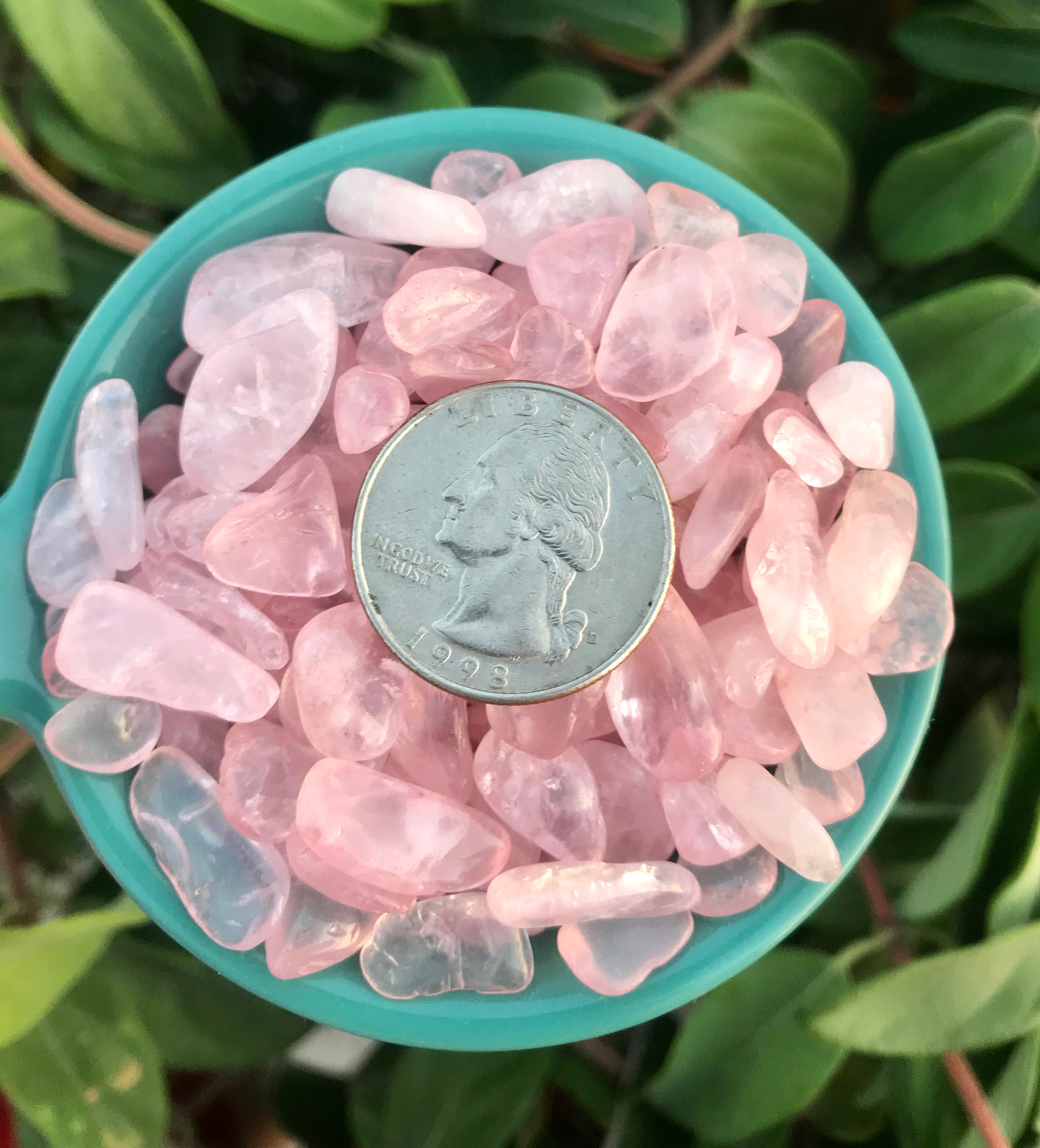 Rosenquarz Polierte Kristalle Chips - Rosa Quarz Semi Tumbled Stones ...