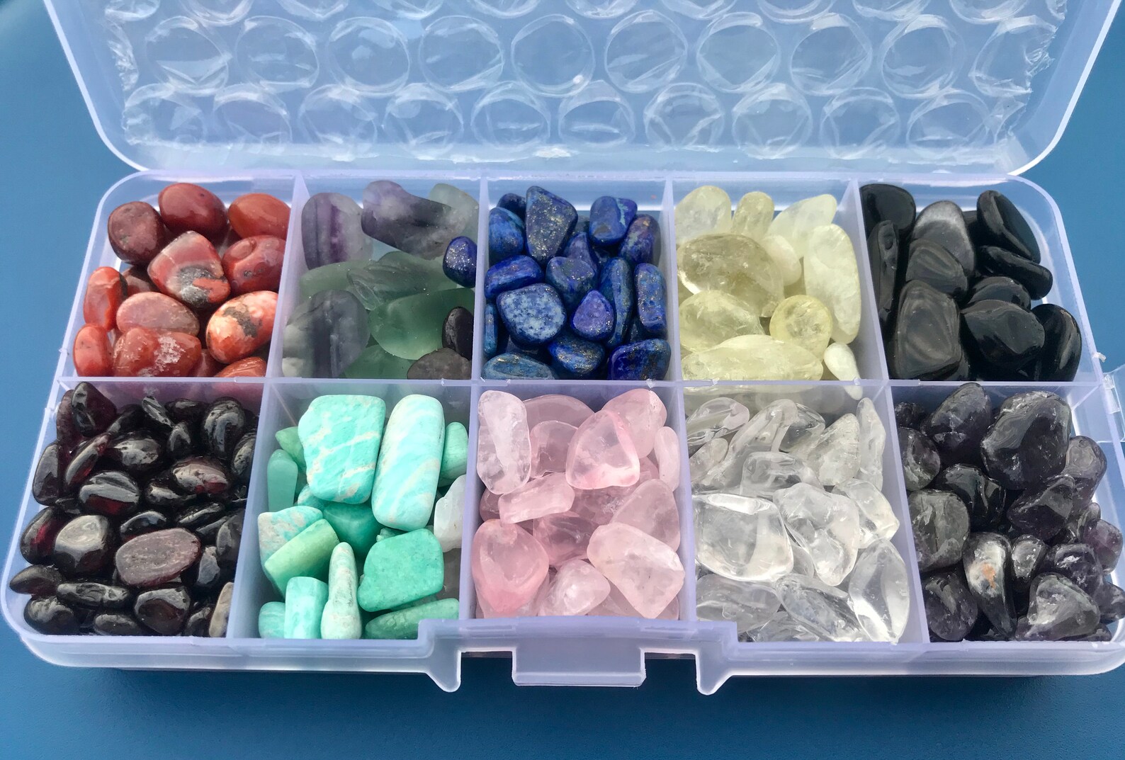 Mixed Small Tumbled Stones Kit10 Types Healing Crystal Sets - Etsy