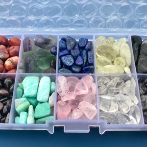 Mixed Small Tumbled Stones Kit10 Types Healing Crystal Sets - Etsy