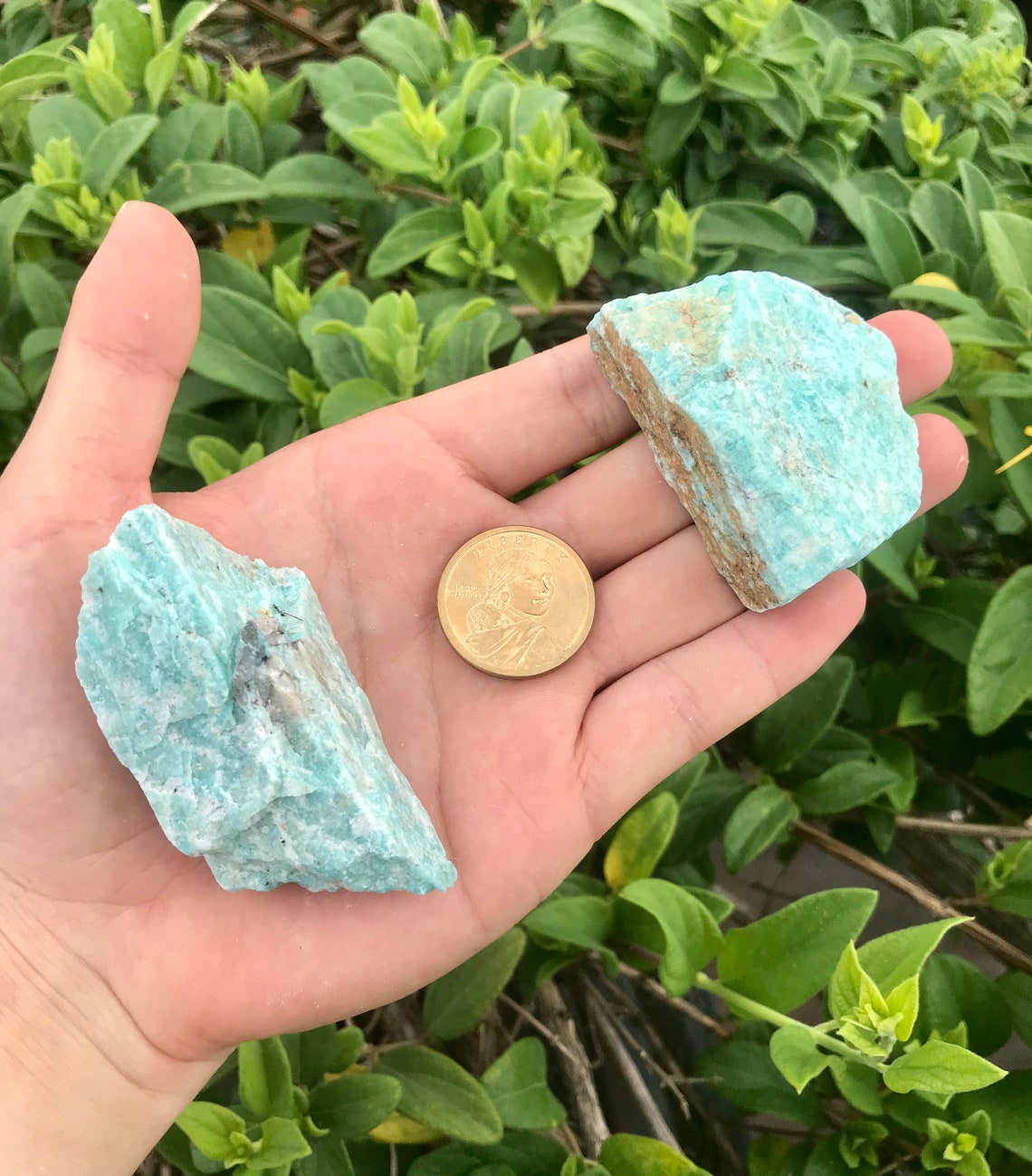 Raw Amazonite Stone Rough Light Blue Amazonite Crystal - Etsy
