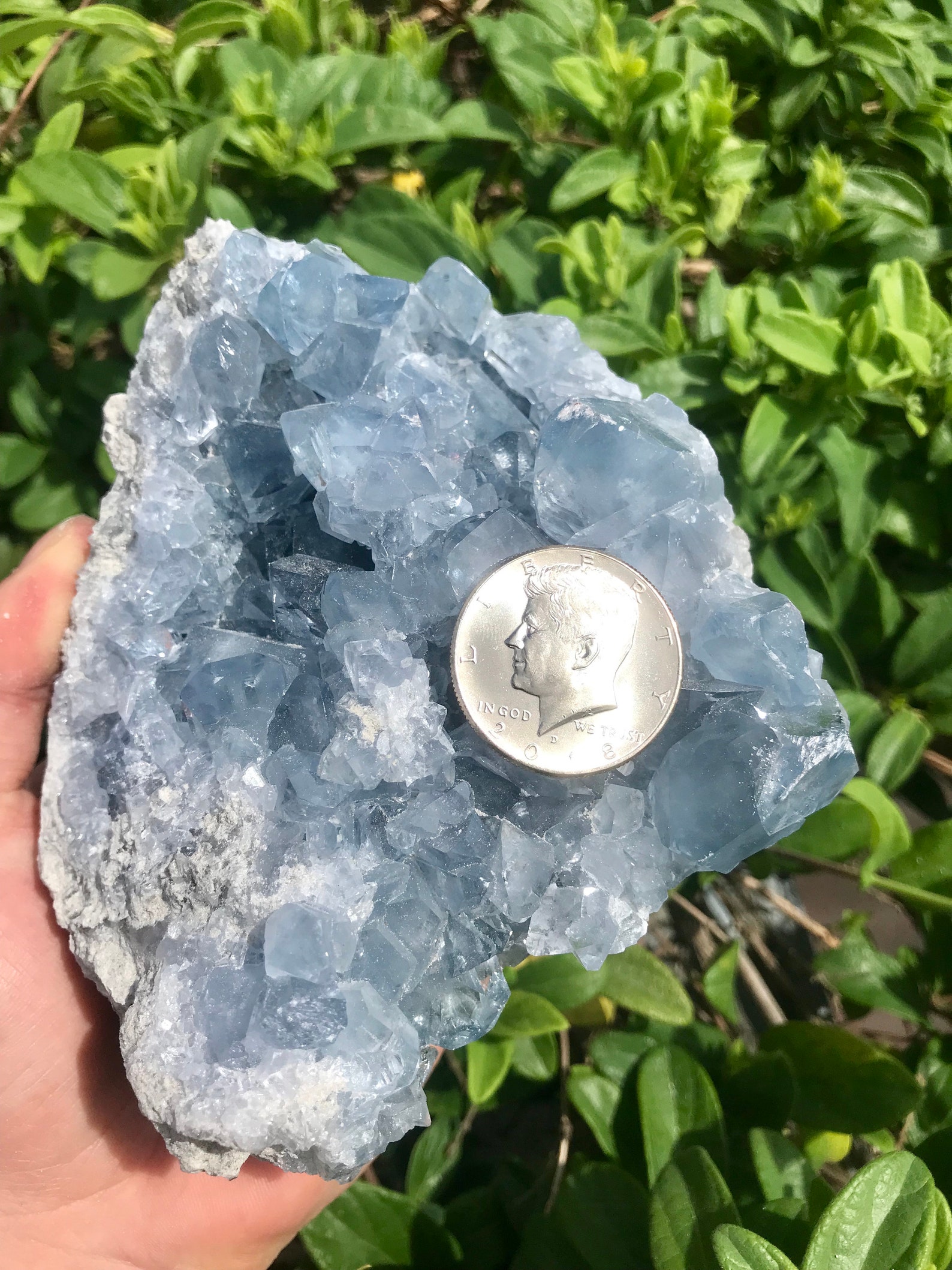 Raw Celestite Cluster - Madagascar Ocean Blue Celestite Geode - Healing ...