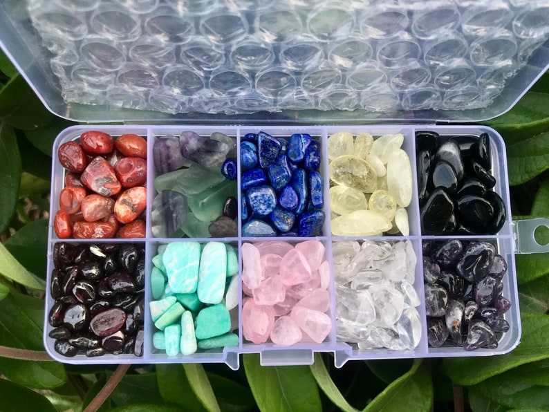 Mixed Small Tumbled Stones Kit10 Types Healing Crystal Sets - Etsy