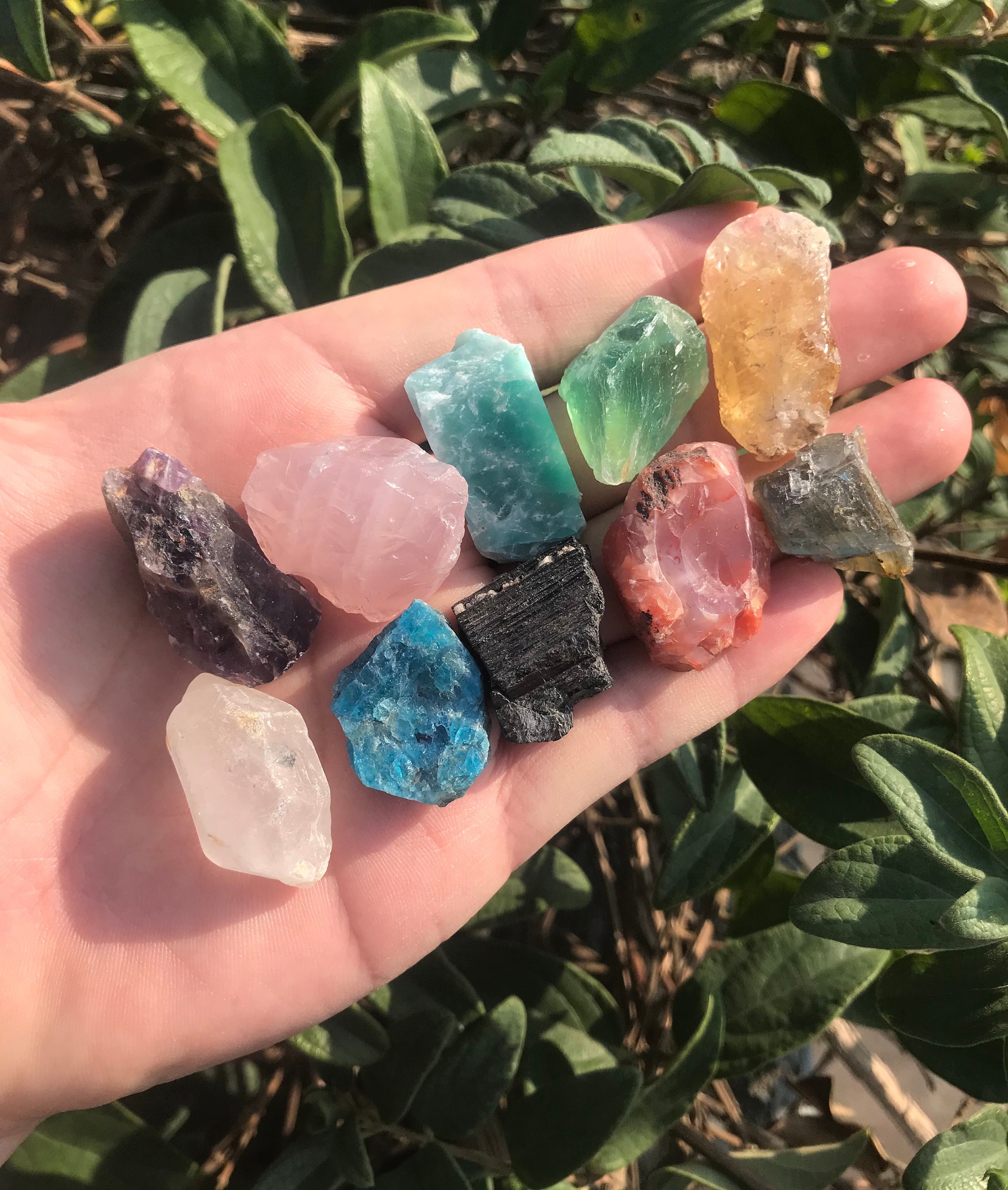 Beginners Raw Crystal Kit10pcs Natural Crystal Healing | Etsy