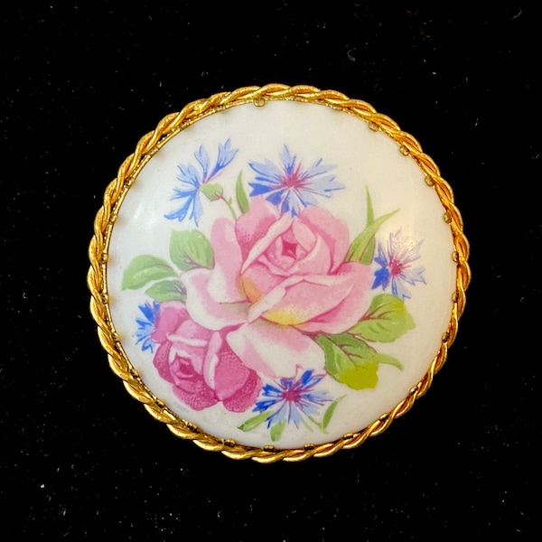 Porcelain Brooch - Etsy