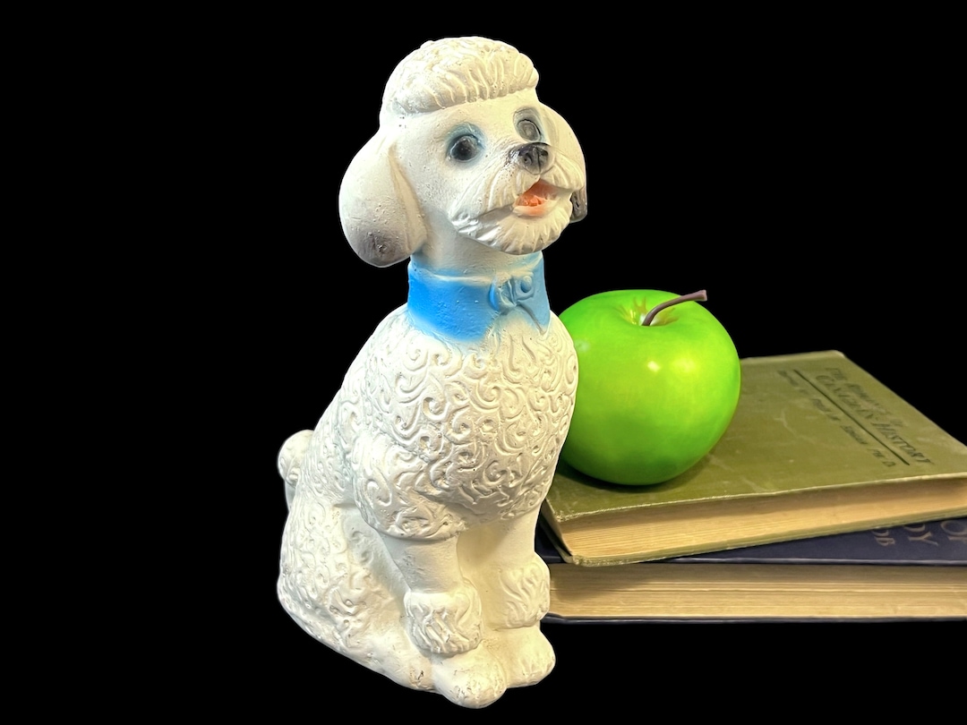 Vintage Chalkware Poodle, Plaster Dog Statue, 1960's Decor - Etsy