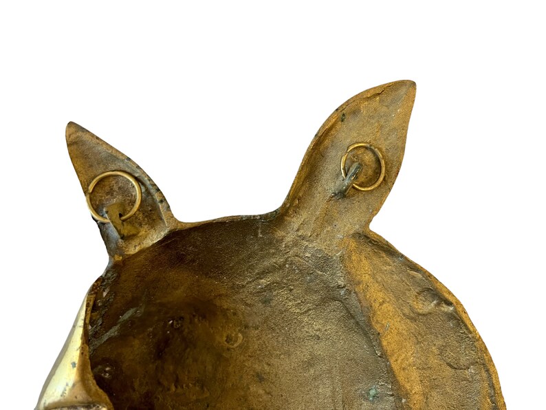 Vintage Brass Horse Head Wall Hanging Large Dimensional - Etsy