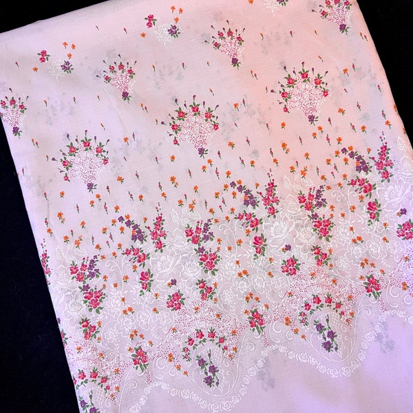 Border Print Fabric - Etsy