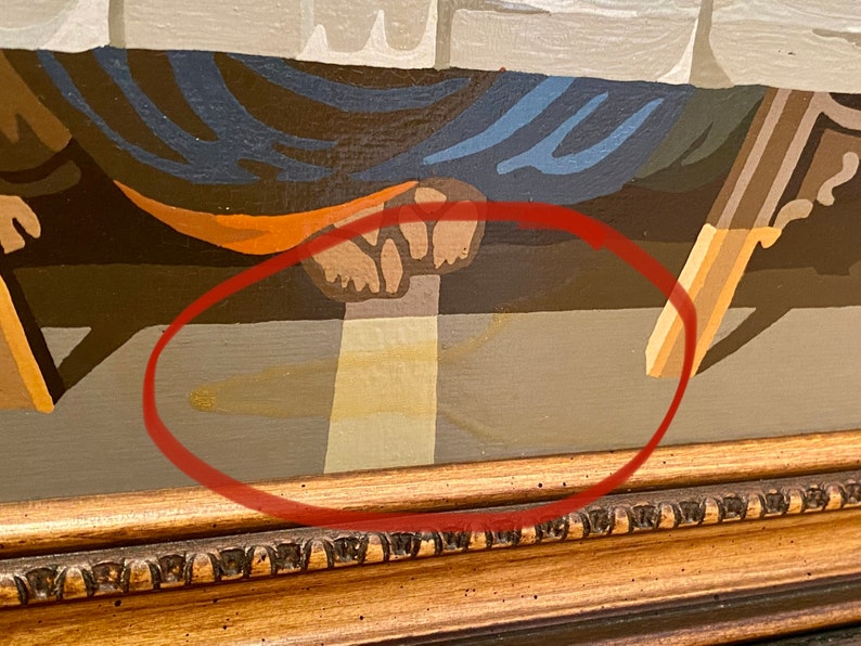 Vintage Last Supper Paint by Number Painting LARGE Completed - Etsy