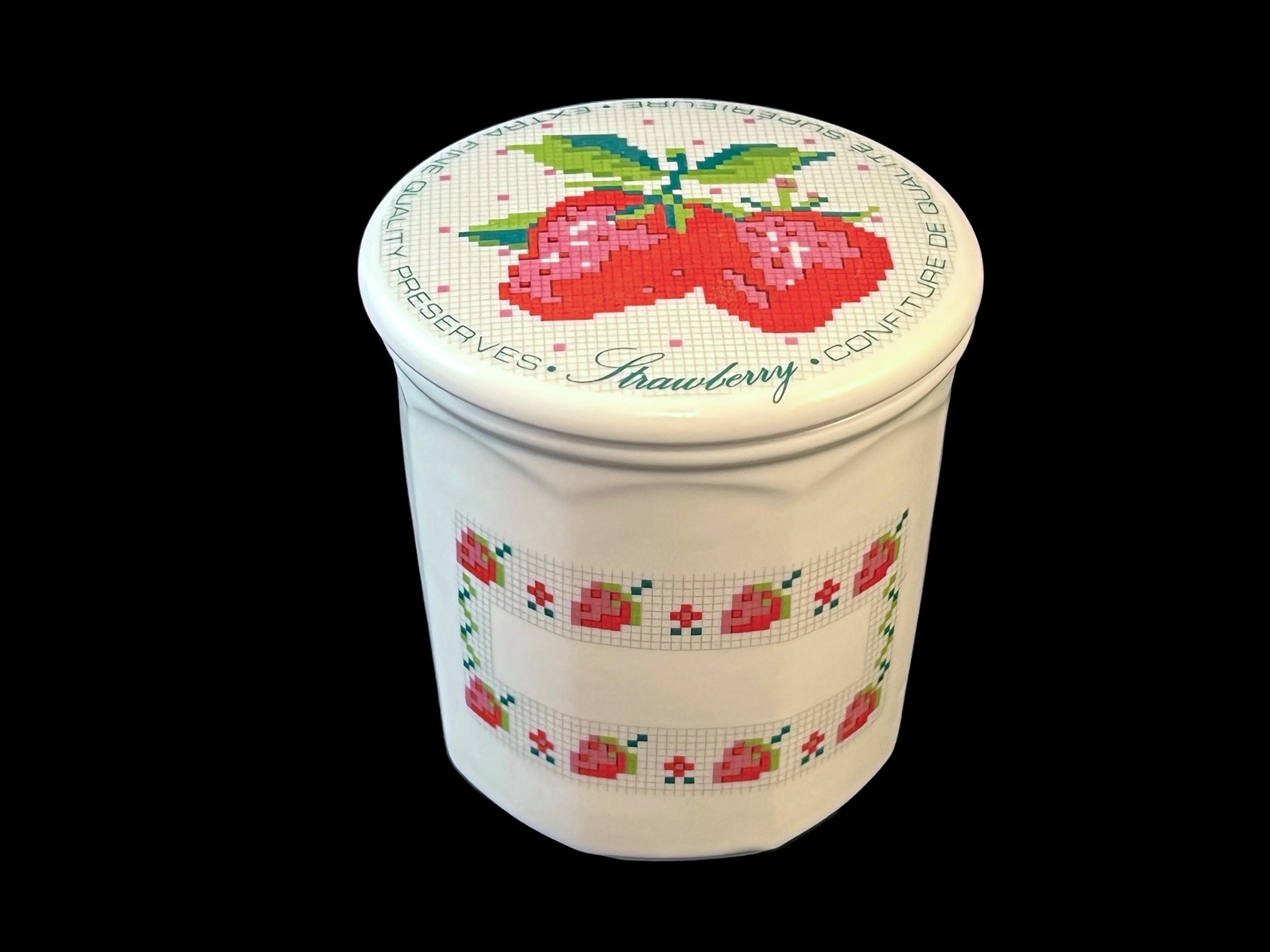 Strawberry Jam Jar Vintage