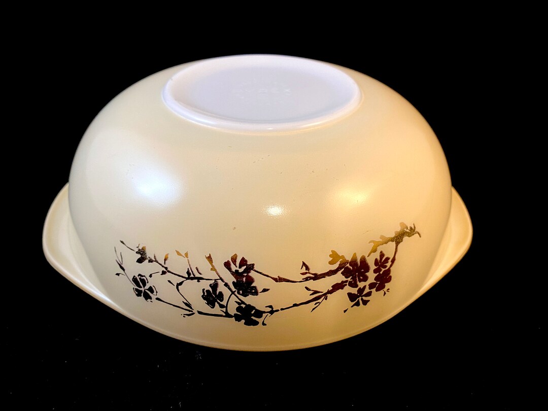 Vintage Pyrex Golden Branch, Promotional Hospitality Handled Casserole ...