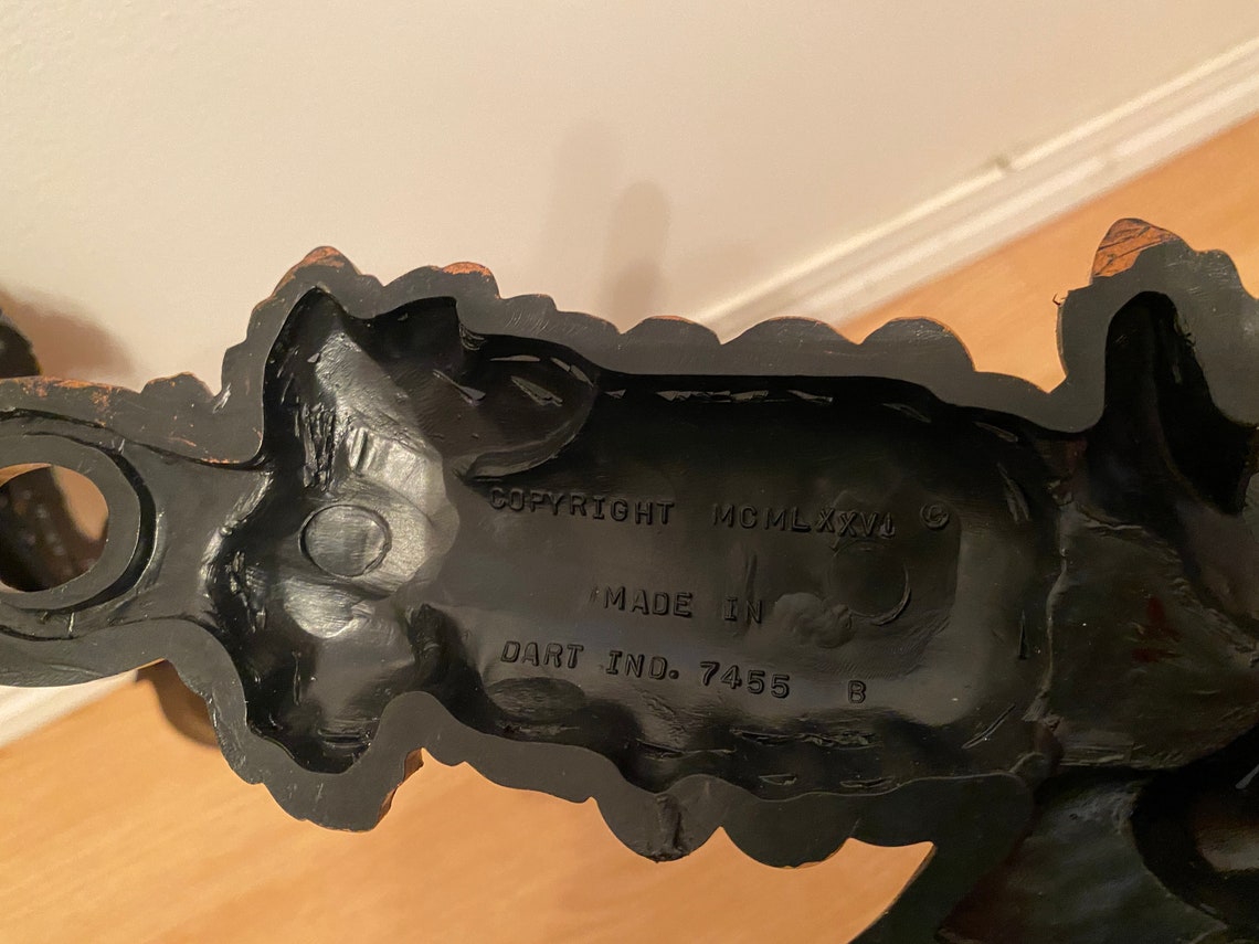 Vintage Oversize Utensils, Syroco Faux Copper Fork and Spoon Wall ...