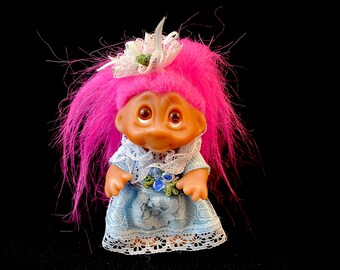 Blue Hair Troll Doll - Etsy