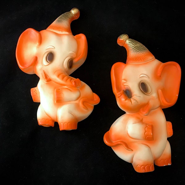Chalkware Elephants - Etsy