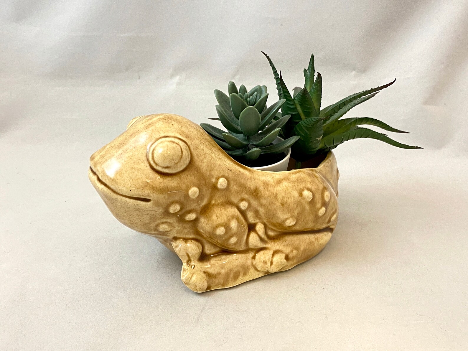Vintage Frog Planter Ceramic Toad Plant Pot Cactus - Etsy