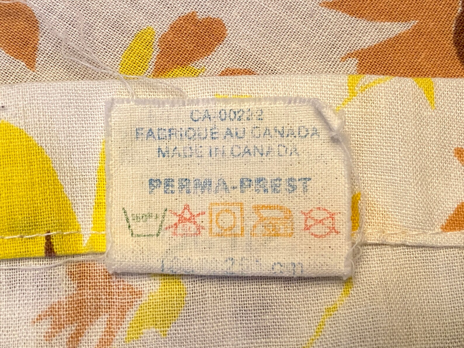 Vintage Bed Sheet Sears Floral Twin Size Flat Top Mod Flower | Etsy