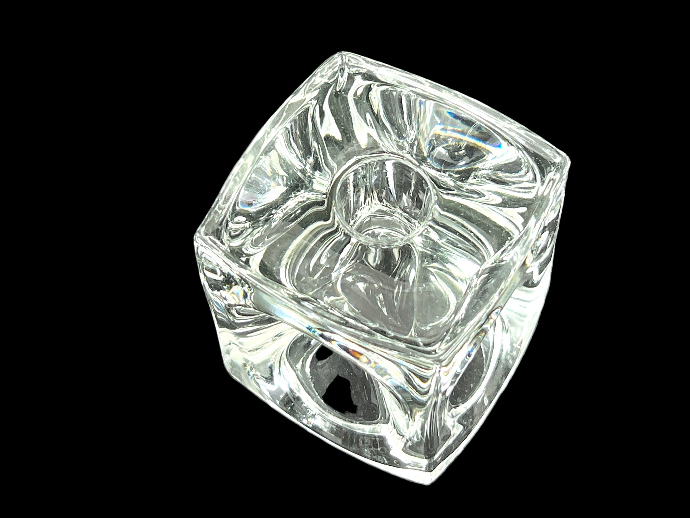 Vintage Rudolf Jurnikl Candlestick Ice Cube Design Dimpled - Etsy