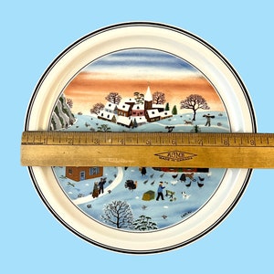 Vintage Villeroy and Boch Naif Plate, Gerard Laplau Four Seasons Winter ...