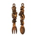 Vintage Oversize Utensils, Syroco Faux Copper Fork and Spoon Wall ...