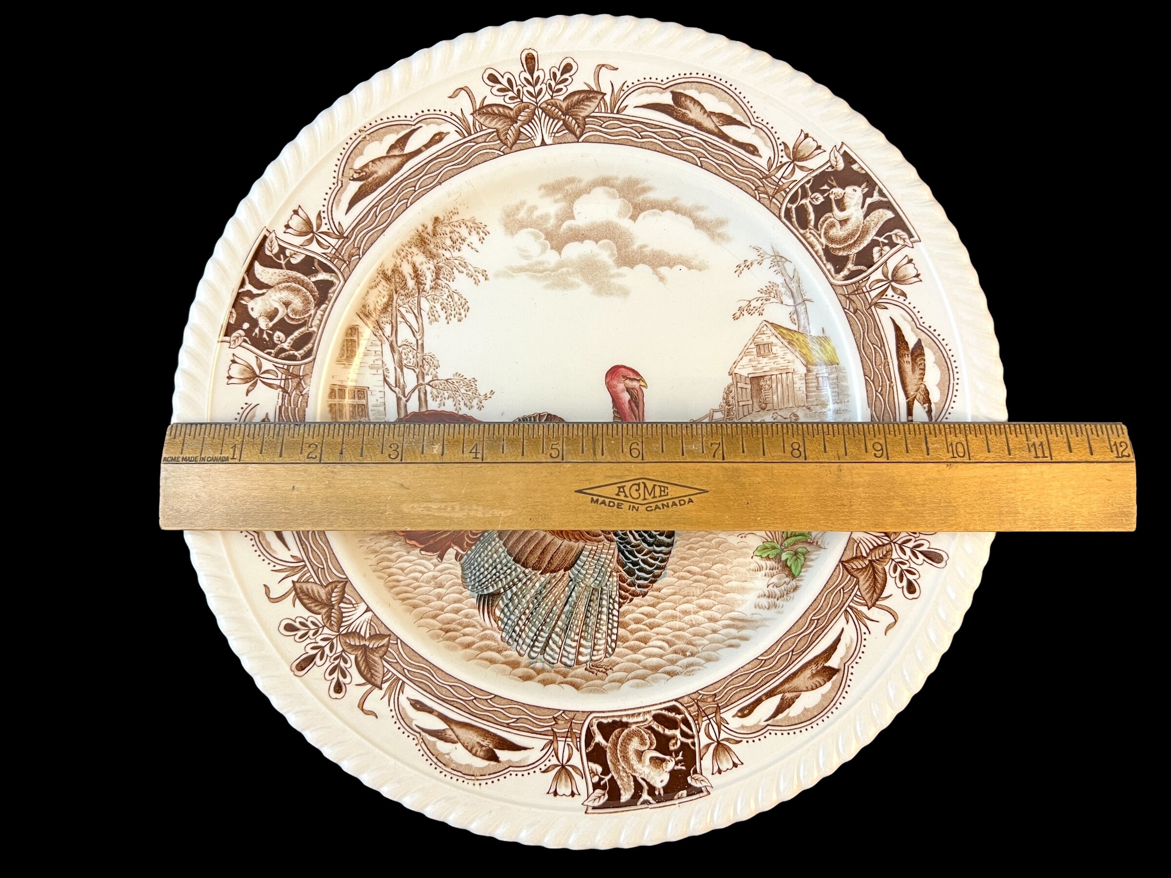 Vintage Barnyard King Turkey Plate Johnson Brothers - Etsy