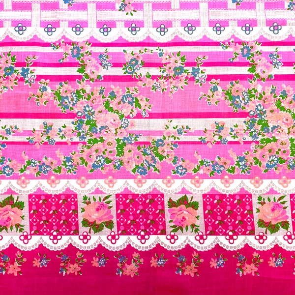 Border Print Fabric - Etsy