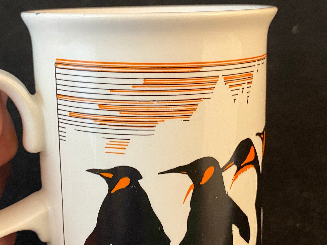 Vintage Penguin Mugs, Dunoon Ceramics, Penguins, World Wild Life, Carra ...