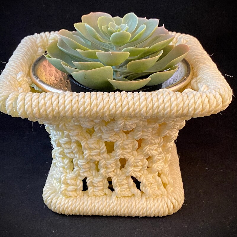 Macrame Pot Cover - Etsy