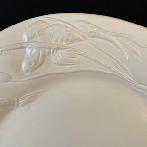 Vintage Gien Neptune Plate, Fish Border Faience Earthenware Stoneware ...