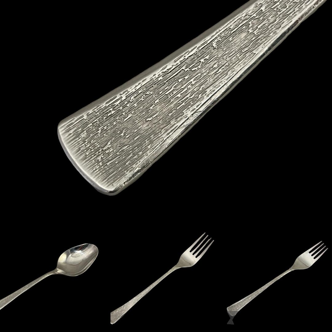 Vintage Wirths Flatware, Textured Stainless Steel, Mid Century ...