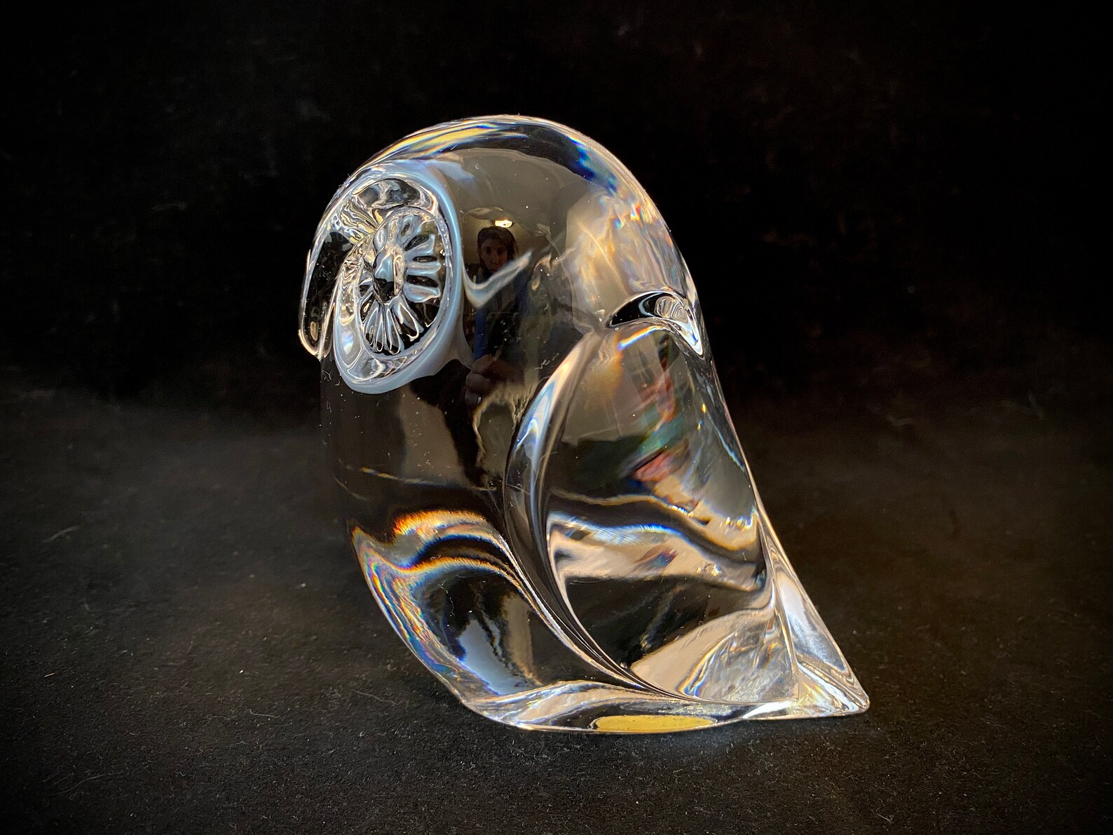Vintage Owl Paperweight, Hadeland Norway Crystal, Severin Brorby Art ...