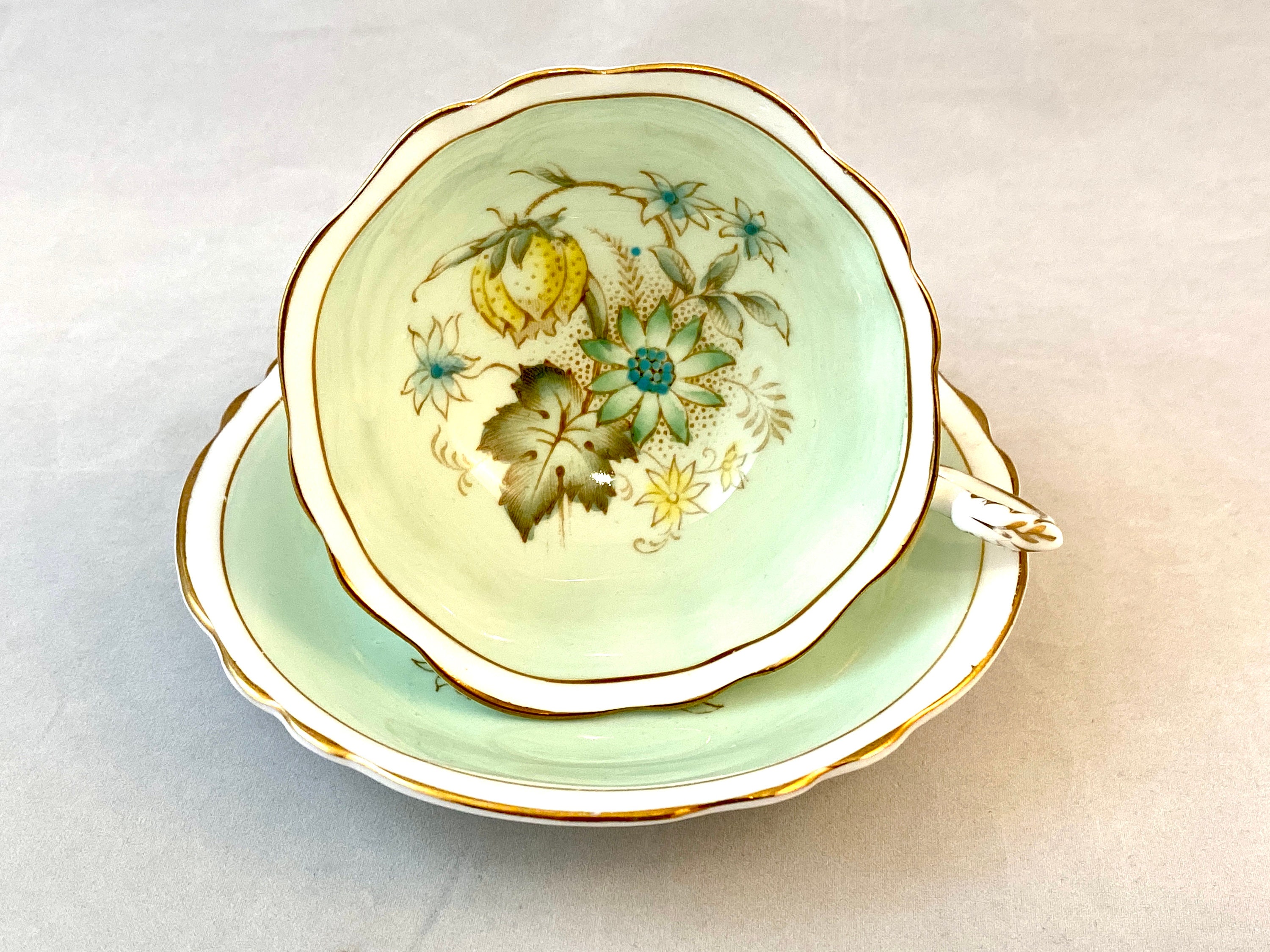 Vintage Paragon Porcelain Miniature Tea time Plate Floral Design Home ...