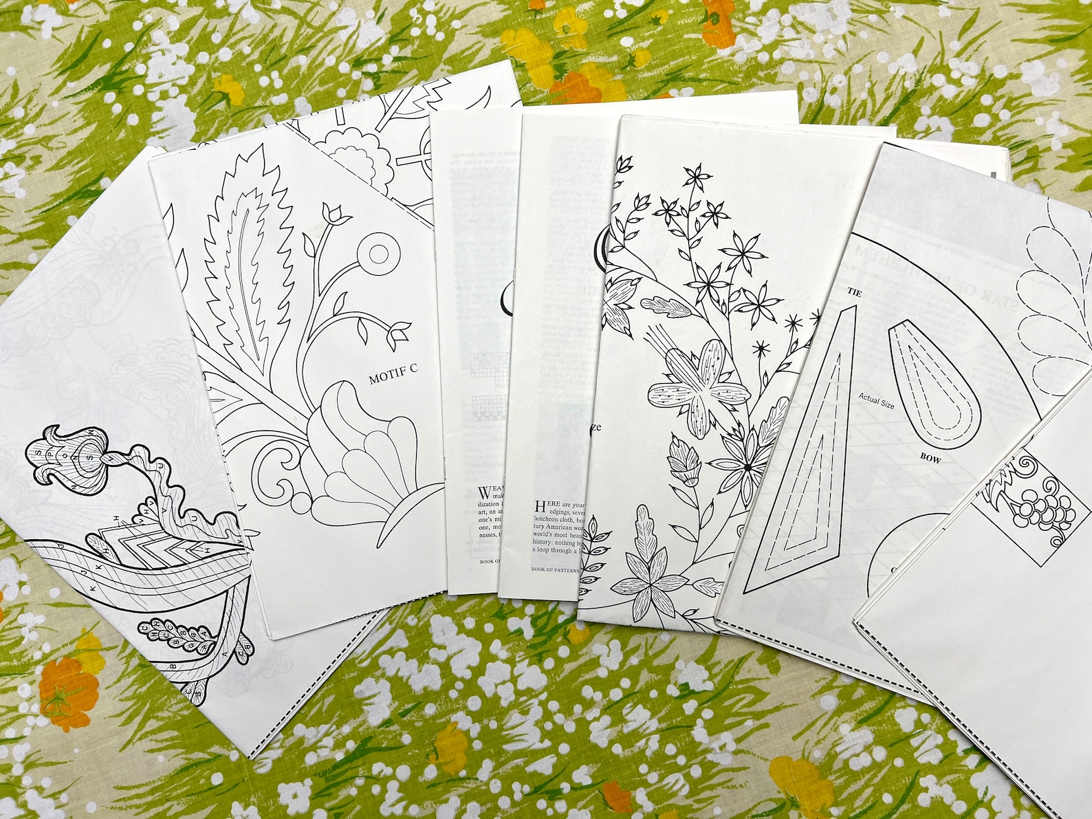 American Needlework Book of Patterns, Instructions, Loose Folded ...