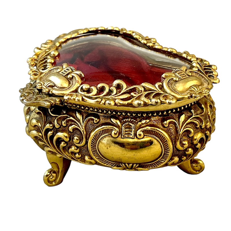 Glass Heart Box - Etsy