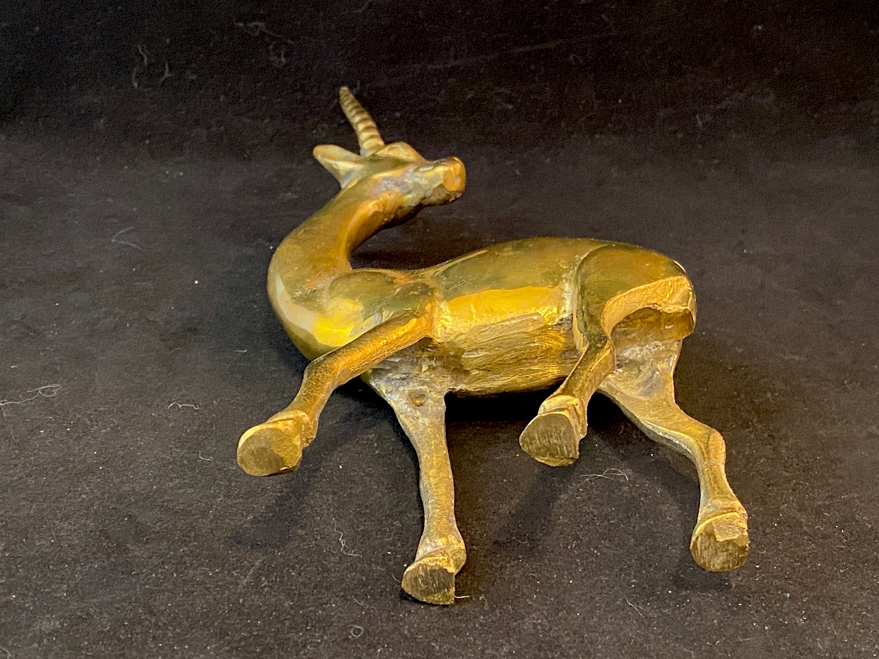 Vintage Brass Gazelle Statue Impala African Wildlife Safari | Etsy